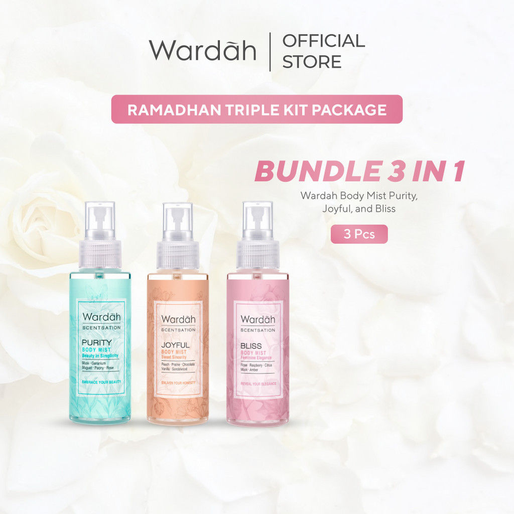 Jual Ramadhan Triple Kit Package: Body Mist Purity + Joyful + Bliss ...