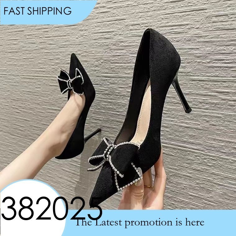 Jual Sepatu High Heels High Heel 2024 New Korean Edition Slim Heels ...