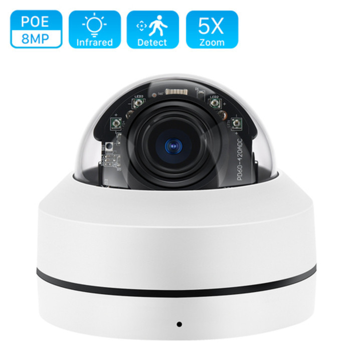 Jual 8MP 4K PTZ IP Outdoor PoE Onvif 5X Optical Zoom 5MP 4MP P2P ...