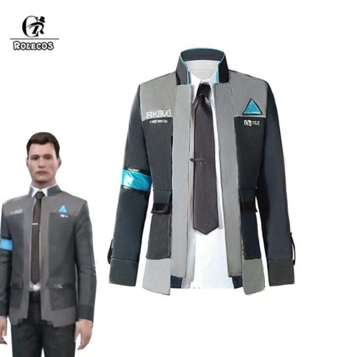 Jual ROLECOS Game Detroit Become Human Connor Cosplay Uniform Men ...