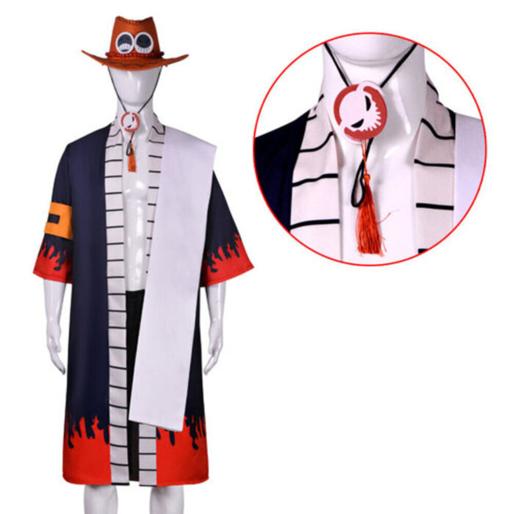 Jual Raja bajak laut Anime suit fire boxing ace cos play kimono set ...