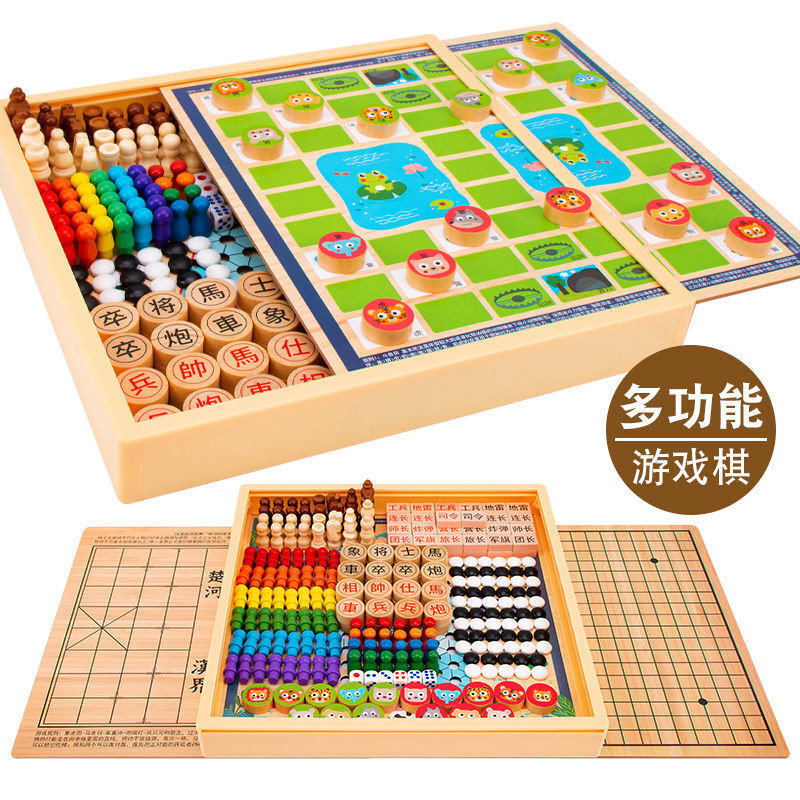 Jual Mainan Ludo Papan Checkerboard Multi untuk Anak-anak dalam Satu ...