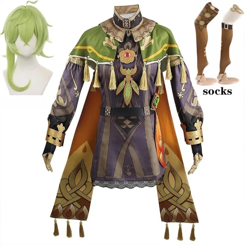 Jual Cosplay Kostum Sumeru Dendro Avidya Forest Ranger Trainee Collei ...