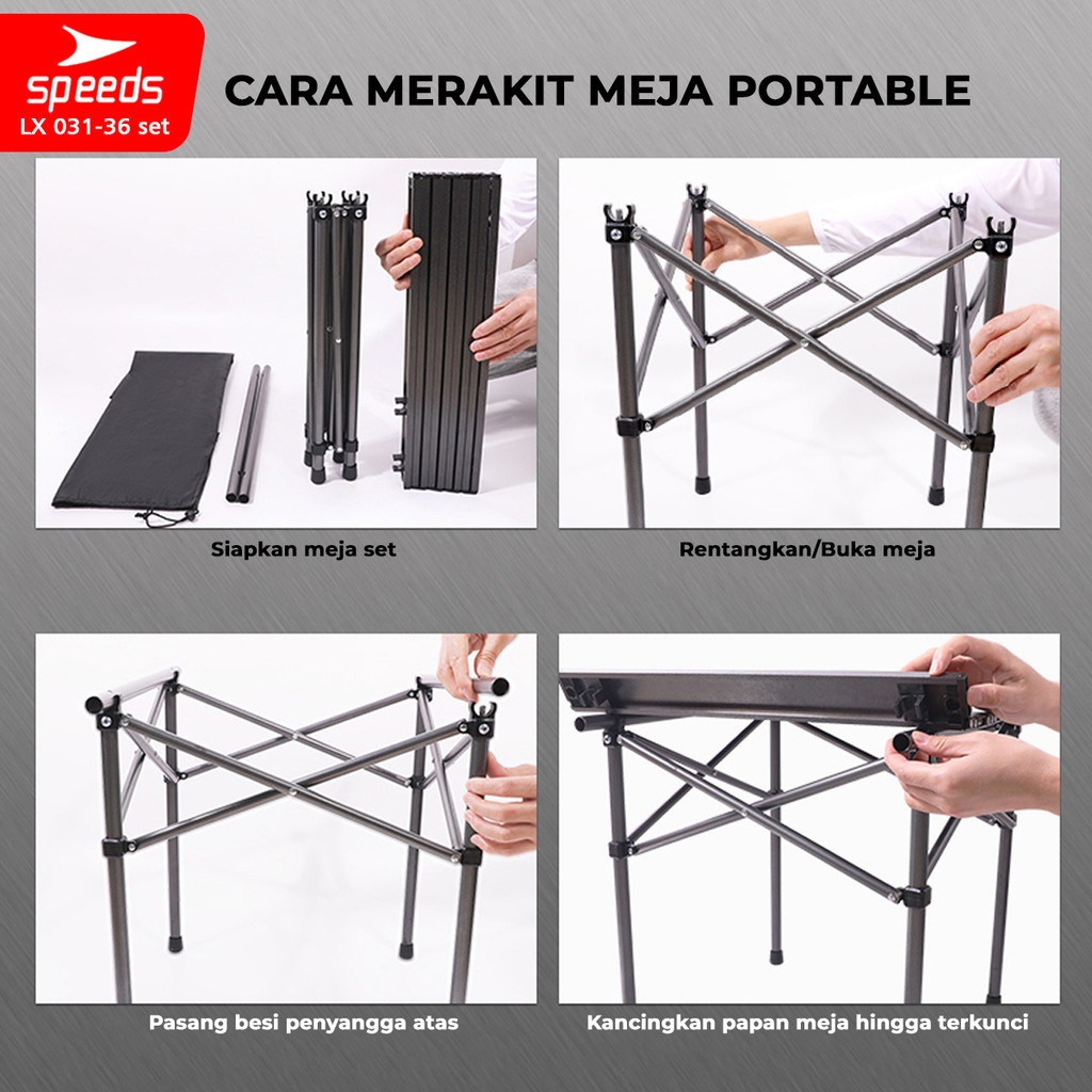 Jual SPEEDS Meja Kurs Lipat Set Free Meja Lipat Kursi Lipat Outdoor ...