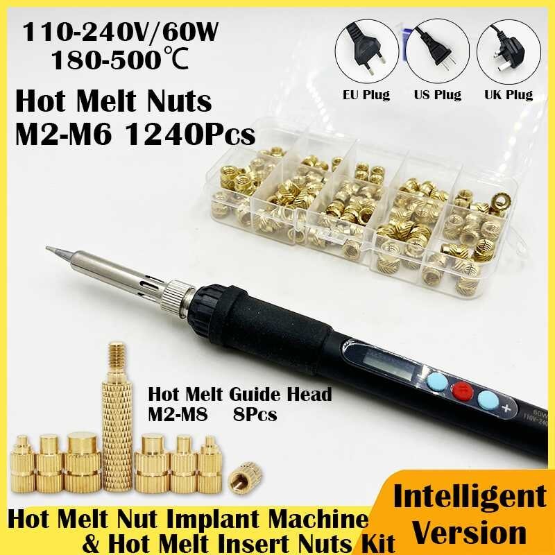 Jual Brass Melt Hot Insert Knurled hine Copper Nut Conduction Thermal ...