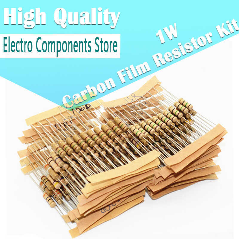 Jual 300Pcs/Lot Resistor Assorted Kit 1W 5% 30values Carbon Film ...