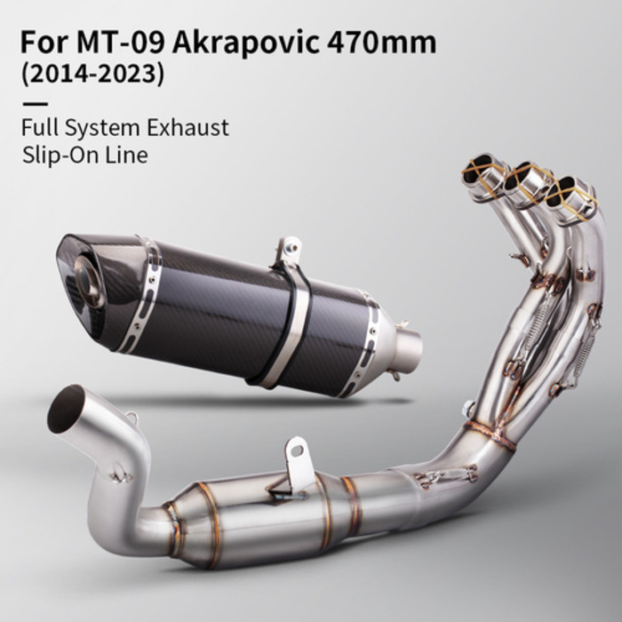 Jual Untuk YAMAHA MT09 MT09SP FZ09 XSR900 Full Motorcycle Exhaust Pipe ...