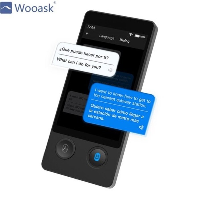 Jual Wooask W12 Perjemah Waktu Real Smart Instant Translation Device Pocket Sound Recorder 144 ...