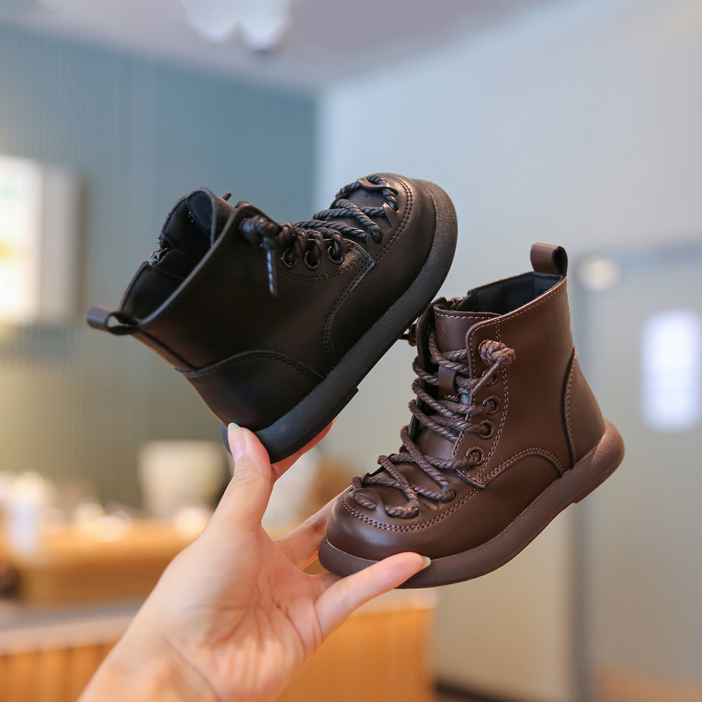 Jual Sepatu laki-laki anak-anak 1 2-3 tahun kulit 2025 gugur dan musim ...