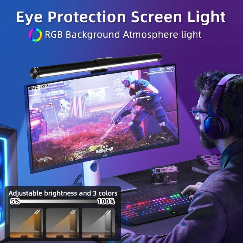 Jual Cahaya Monitor Led RGB untuk Pangkalan Gambar Komputer Menggantung ...