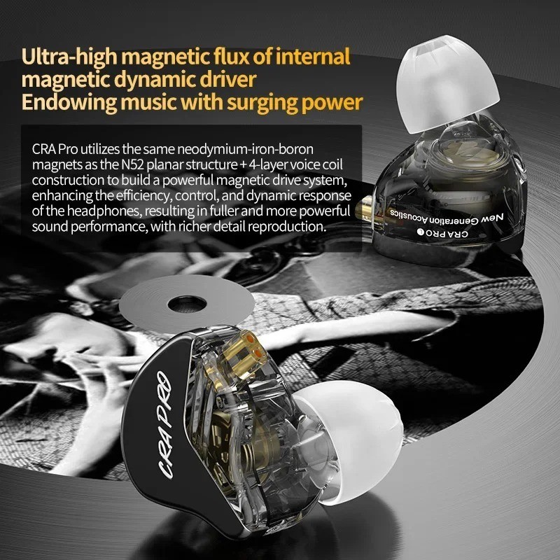 Jual CCA CRA Pro with Mic In-Ear Monitor Earphone In Ear HIFI Earbuds ...