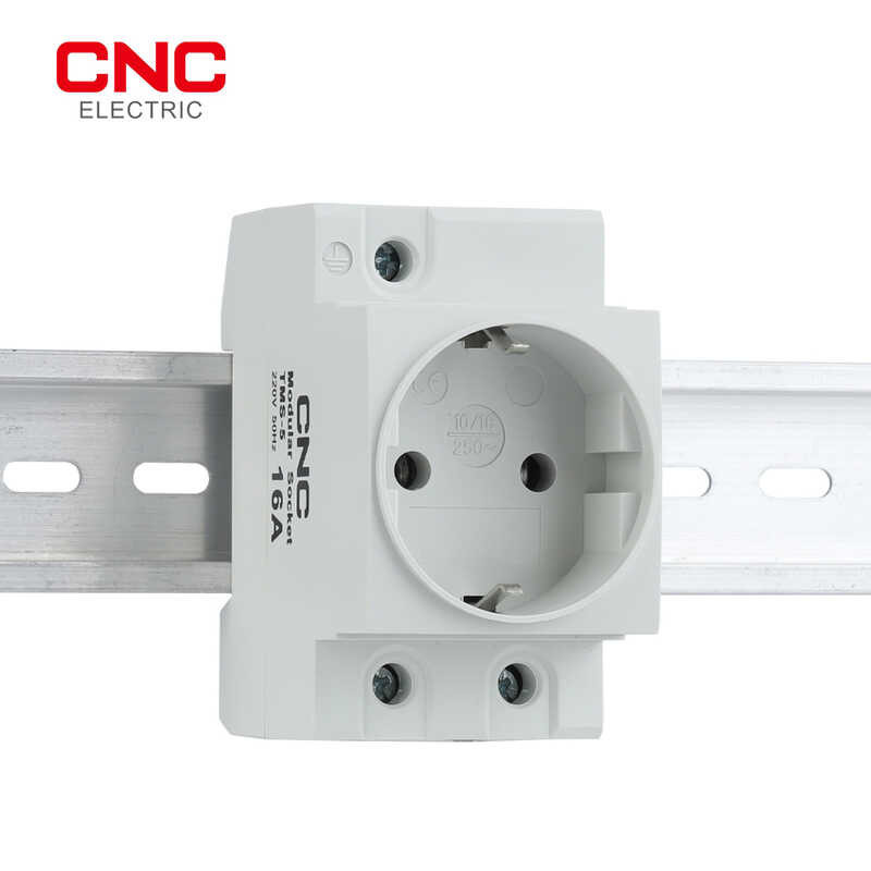 Jual CNC Din Rail 35mm Modular Mount Power Socket Plug 16A 220V AC ...