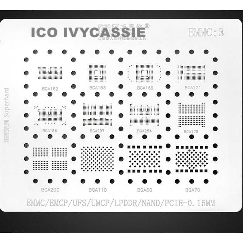 Jual EMMC3 BGA Amaoe StencilBGA162 153 169 221 186 254 EMCP Memory ...