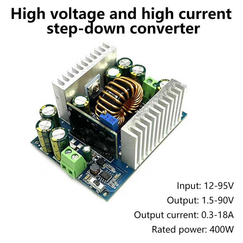 Jual 500W Buck Converter 15A DC-DC 12-95V ke 1.5-90V Step-Down Power CC CV Voltage Regulator ...