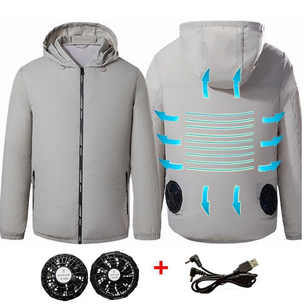 Jual 2021 Man Outdoor Jackets Electric cooling coat men Air ...