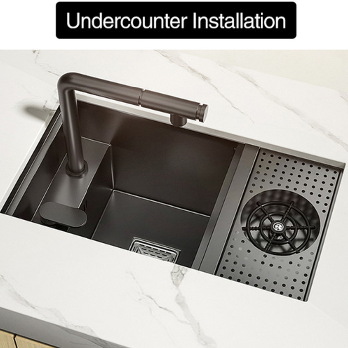 Jual Nano Black Small Size Kitchen Dengan Cup Washer Bar Counter Cover ...