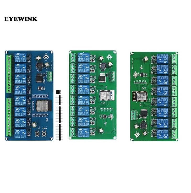 Jual WIFI ESP8266 /ESP32 8 channel relay module esp-12f /ESP32-WROOM development board power ...