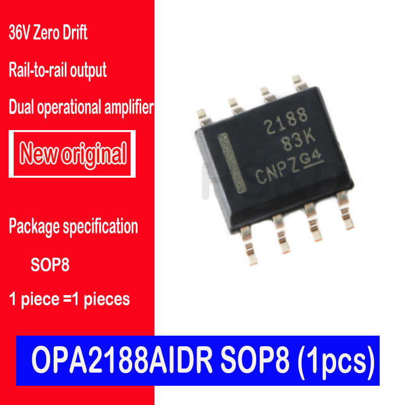 Jual original 100% spo baru SMD OPA2188AIDR SOIC-8 36V Zero Drift Dual Operational Amplifier ...