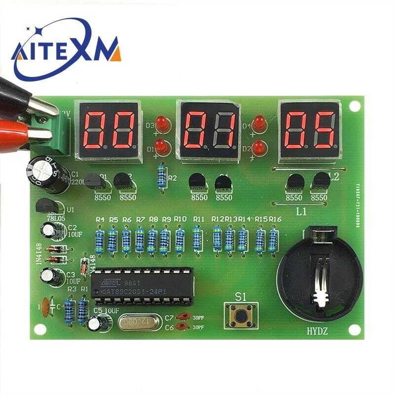 Jual AT89C2051 DIY Kits Clock Digital Tube LED Display Suite Electronic ...
