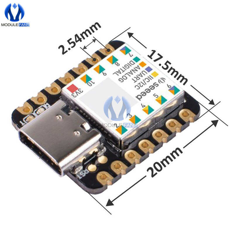 Jual Seeeduino Xiao Microcontroller Samd21 Cortex M0 Nano 48mhz Spi I2c Interface For Arduino