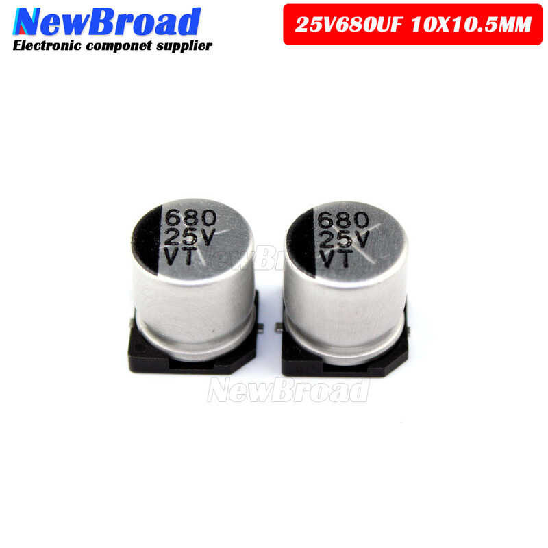 Jual SMD Aluminum 10PCS Electrolytic Capacitor 16V 25V 400V 6.8UF 68UF ...