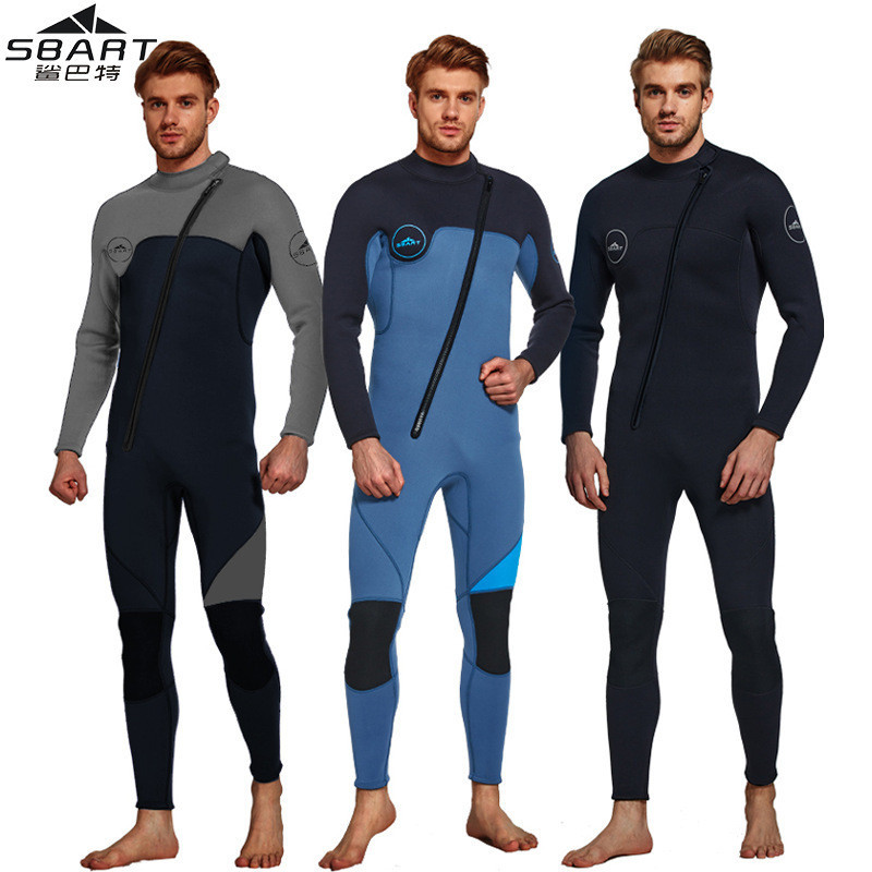 Jual Menyelam wetsuit Baju hiu 3MM menyelam, satu potong renang ...