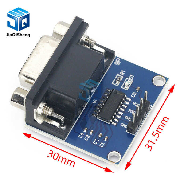 Jual RS232 ke MAX3232 TTL Serial Port Converter Module DB9 Connector MAX232 Untuk Arduino ...