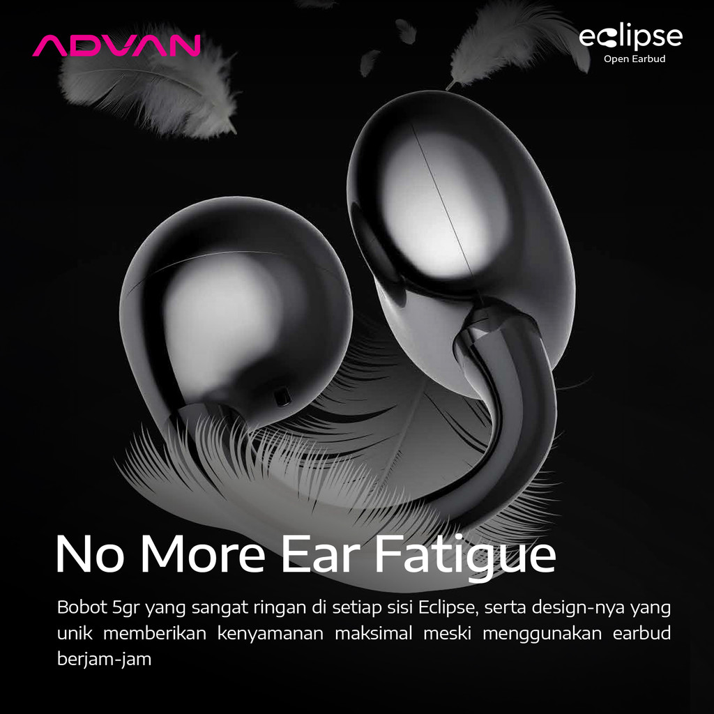 Jual [BEST DEALS] ADVAN Eclipse | OWS | Ear Clip Open Ear | Bluetooth 5 ...