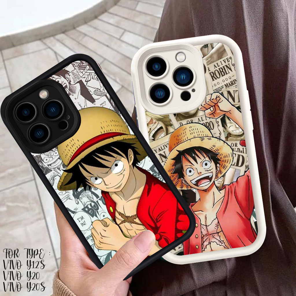 Jual J-17 One Piece Luffy Hitam Putih silikon lembut Casing untuk ...