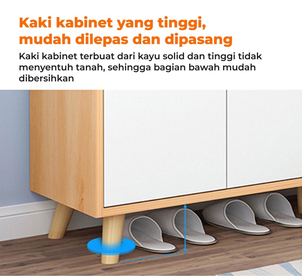 Jual Homedoki Bambu - Lemari Sepatu Susun Minimalis / Rak Sepatu ...