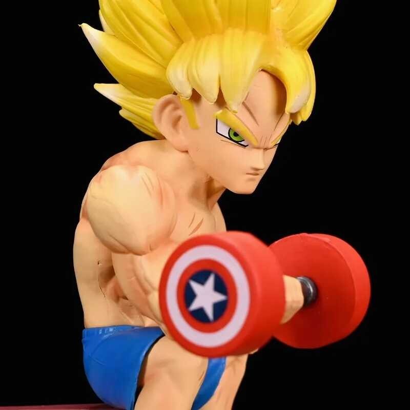 Jual ￥ Dragon Ball Son Goku Bodybuilding Muscle Lifting Dumbbells Ver ...