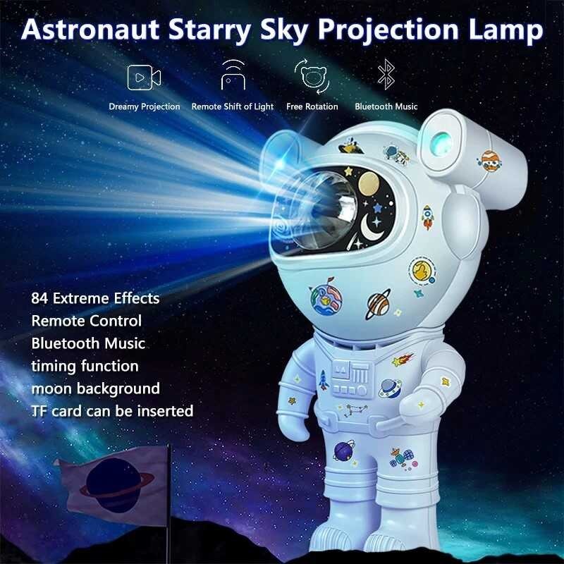 Jual Sticker DIY Astronaut Galaxy Star Projector musik Bluetooth Night ...