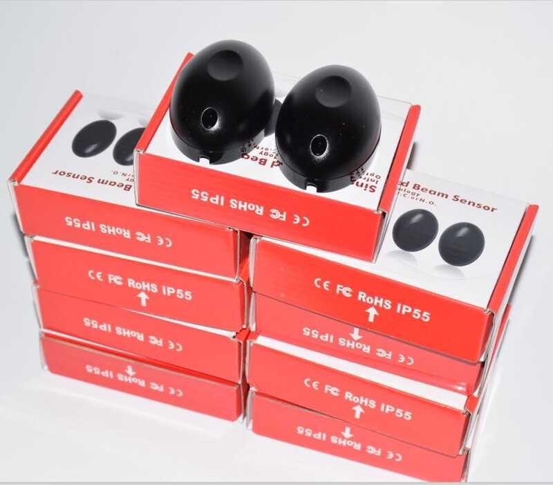 Jual 10pcs per pack 10m 12VAC/DC Safety wired photocell infrared sensor ...