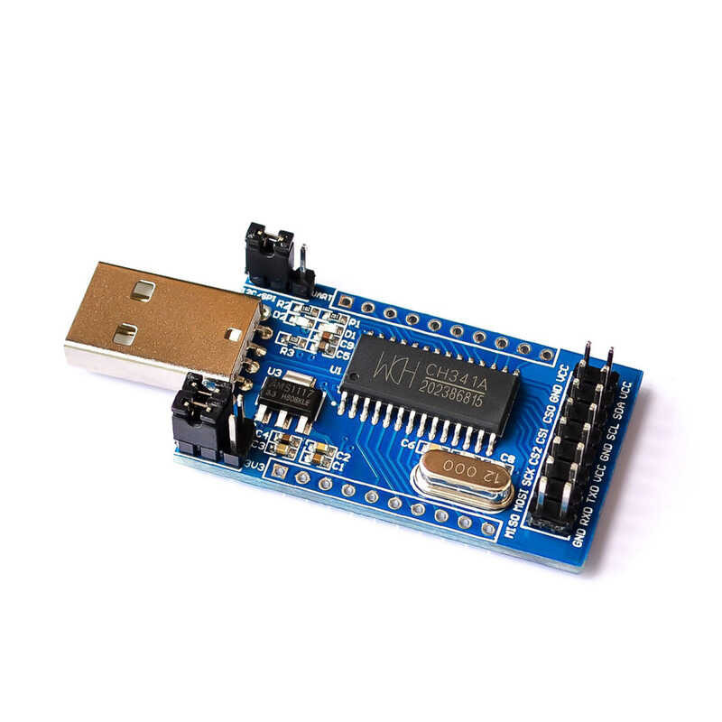 Jual Modul USB CH341A ke konverter paralel UART IIC SPI TTL ISP EPP/MEM ...