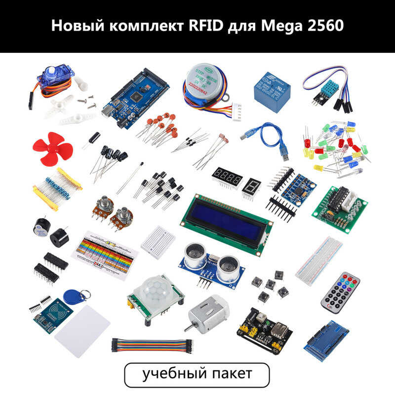 Jual Proyek Mega 2560 Upgraded Advanced Version Starter RFID belajar Suite Kit LCD 1602 untuk ...