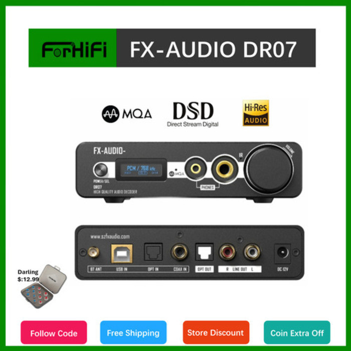 Jual FX-AUDIO DR07 Dual AK4493 DAC All-in-One Headphone Amplifier ...