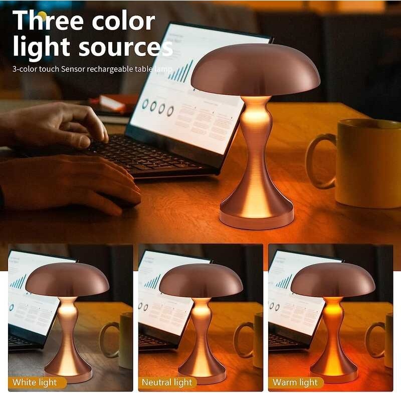 Jual Lampu Meja LED Sensor Desktop Night Rechargeable Wireless Reading ...