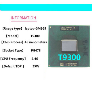 Jual 2 Duo Core Laptop Processor Notebook CPU T7500 T7700 T7800 T8100 ...