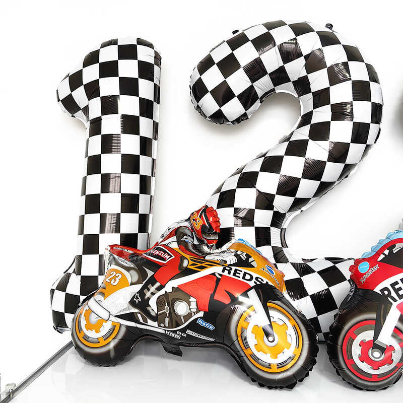 Jual ￥ ￥ Dirt Bike Decor Motorbike Shaped Foil Motocross Helmet Balloon ...