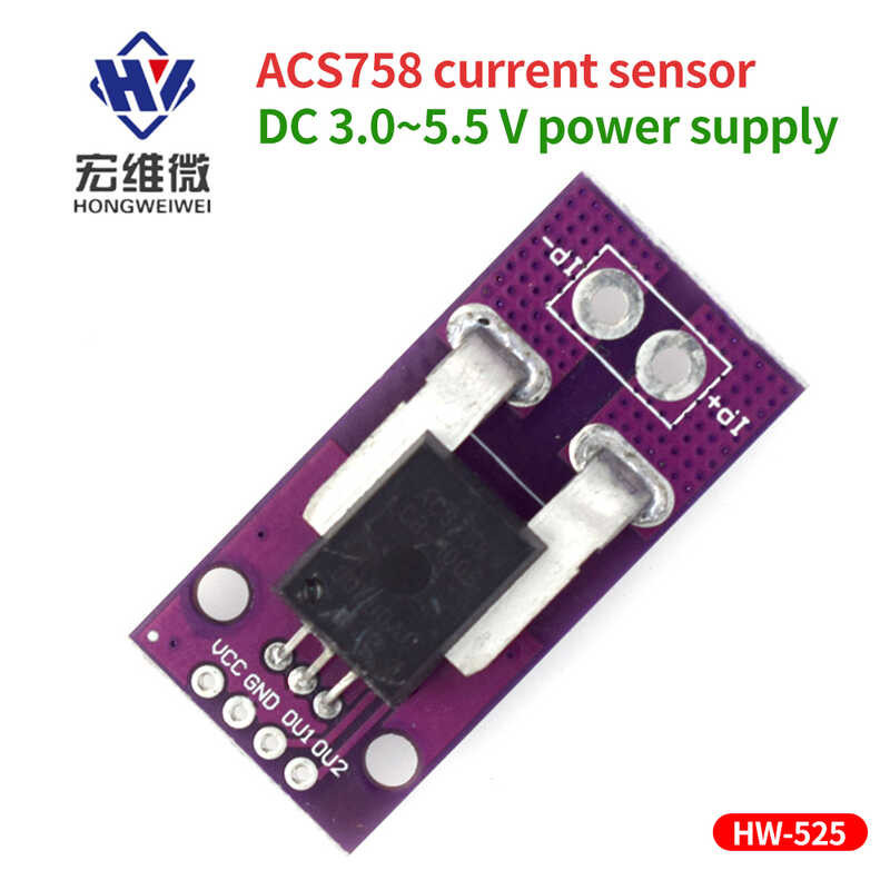 Jual ACS758 ACS758LCB-050B-PFF-T CJMCU-758 Linear Hall Current Sensor Module for Arduino ...