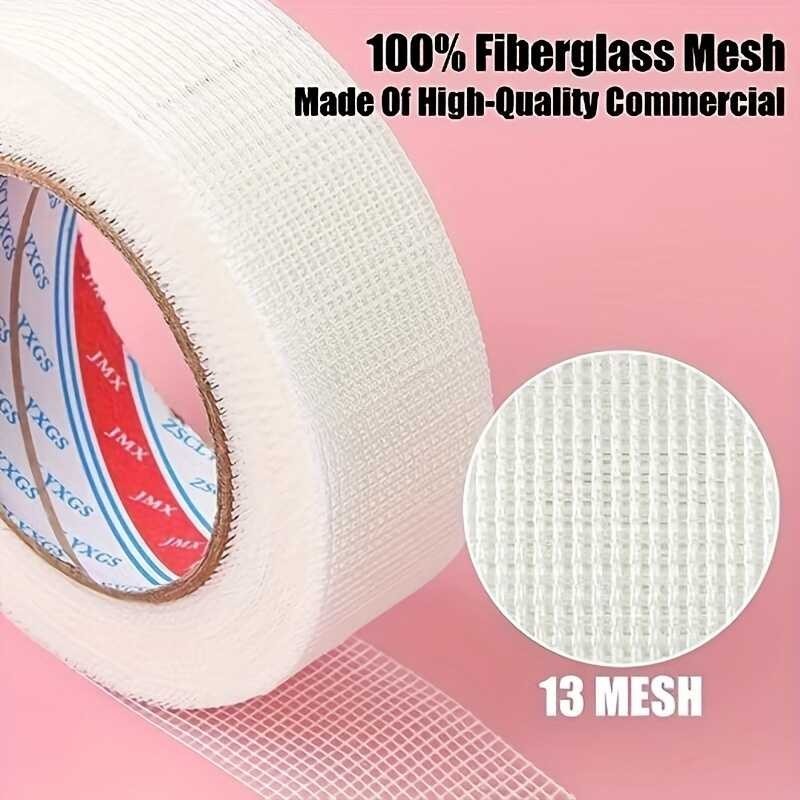 Jual 1 Roll 30M Glass fibre self-adhesive mesh tape wall crack Repair ...