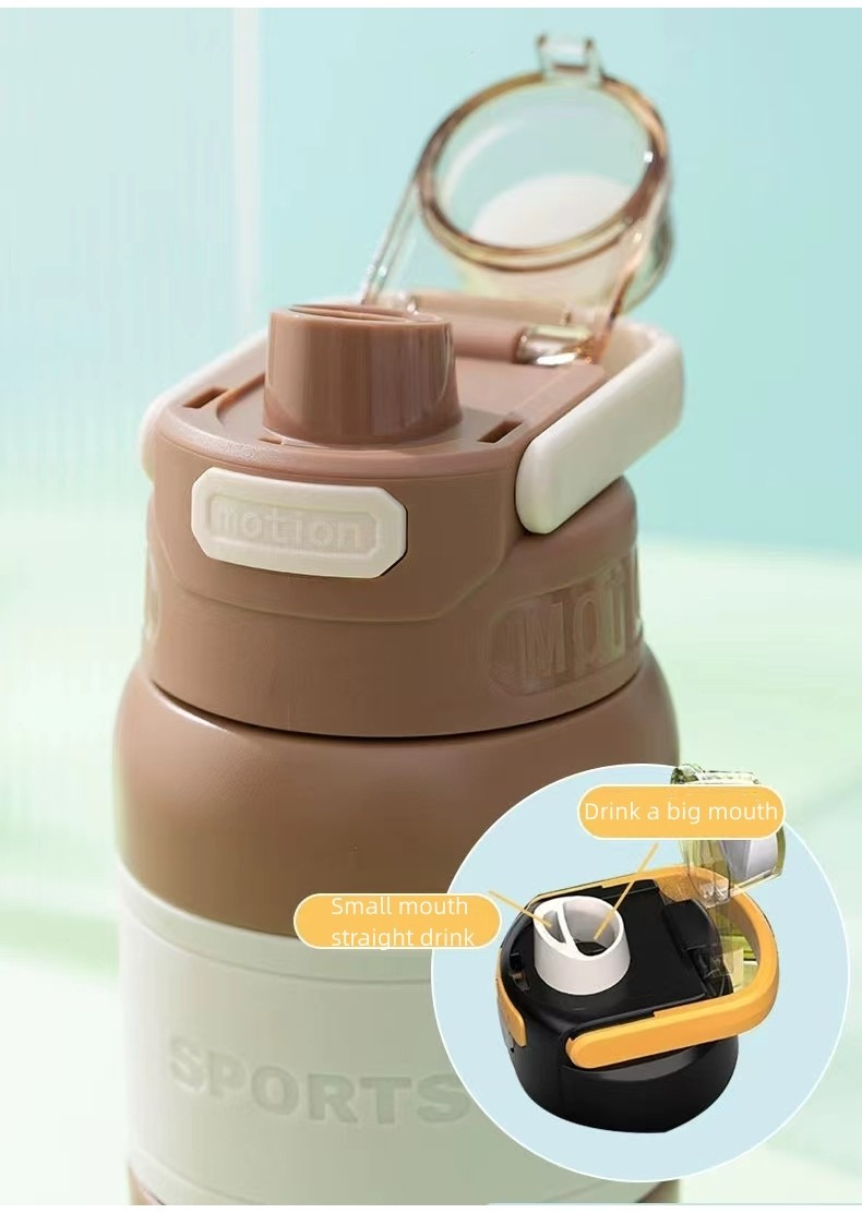 Jual VOOVA Botol Minum Hitam Aesthetic/Botol Air Minum Sport/Stainless ...