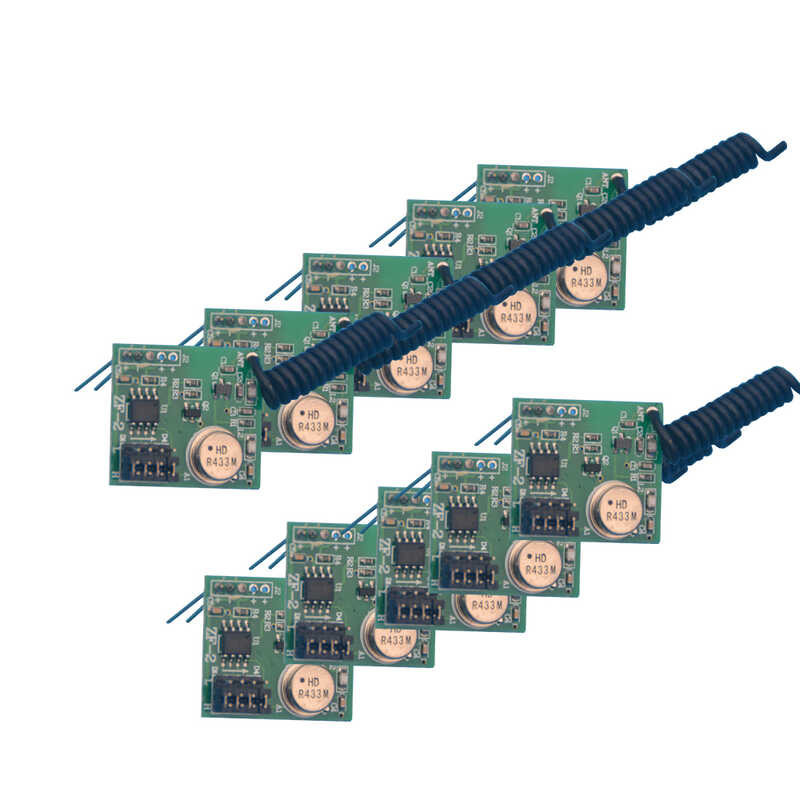 Jual 433 mhz Mini Wireless RF Remote Control 1527 EV1527 Learning code ...