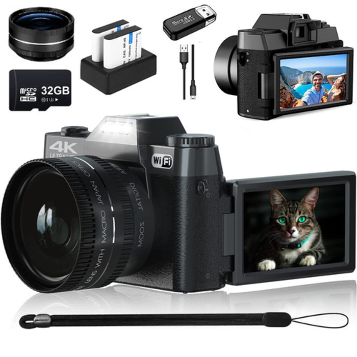 Jual 48MP Photography 4K WIFI Web Camcorder Vintage Vlog Video Recorder ...