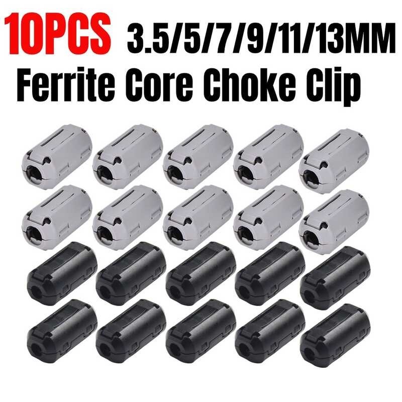 Jual 10Pcs TDK Core Ferrite Choke Clip Noise Suppressor Filter Ring ...