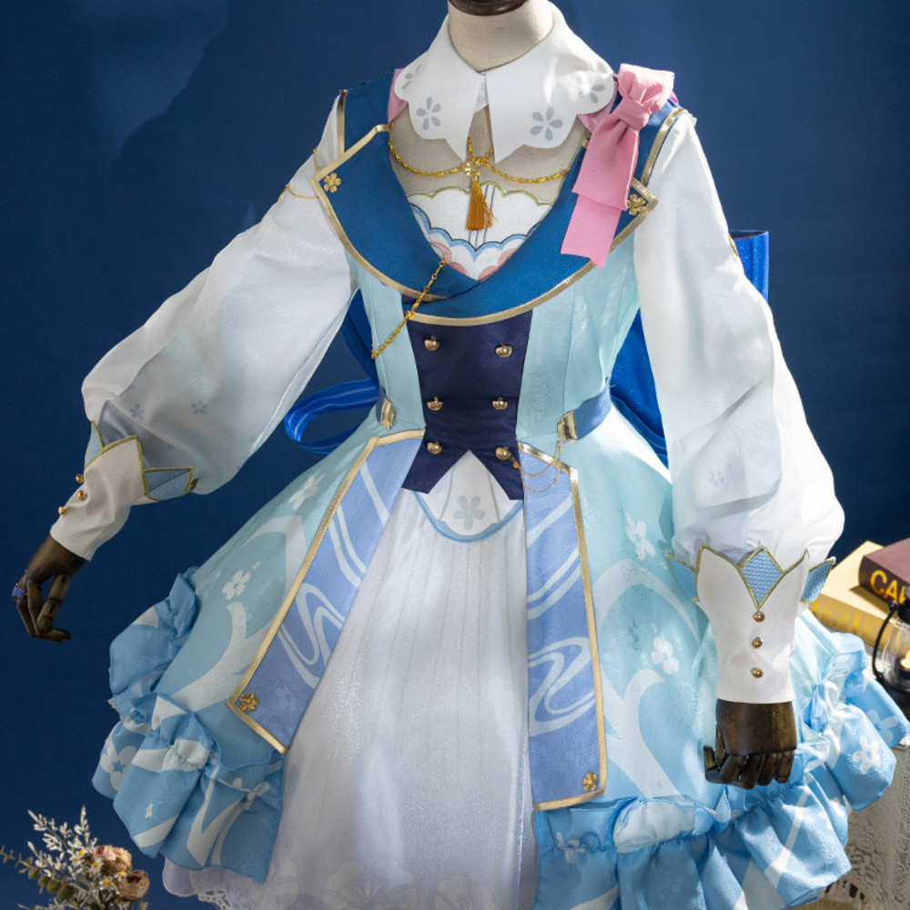 Jual Tujuh bodoh Genshin Impact Kamisato Ayaka cos Flower Time Letter ...