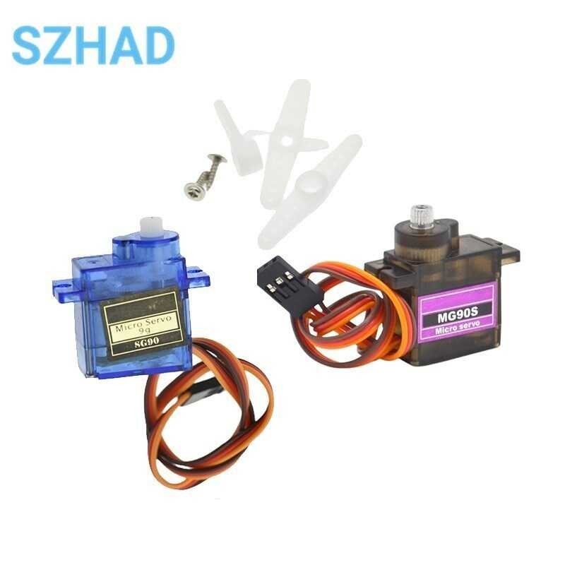 Jual Metal MG90S All Gear 9g Servo SG90 For Rc Helicopter Plane Boat ...