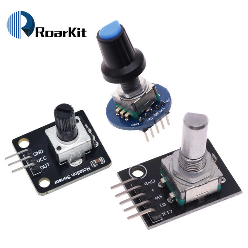 Jual Degrees 360 Potentiometer Analog Module untuk Arduino KY-040 RV09 ...