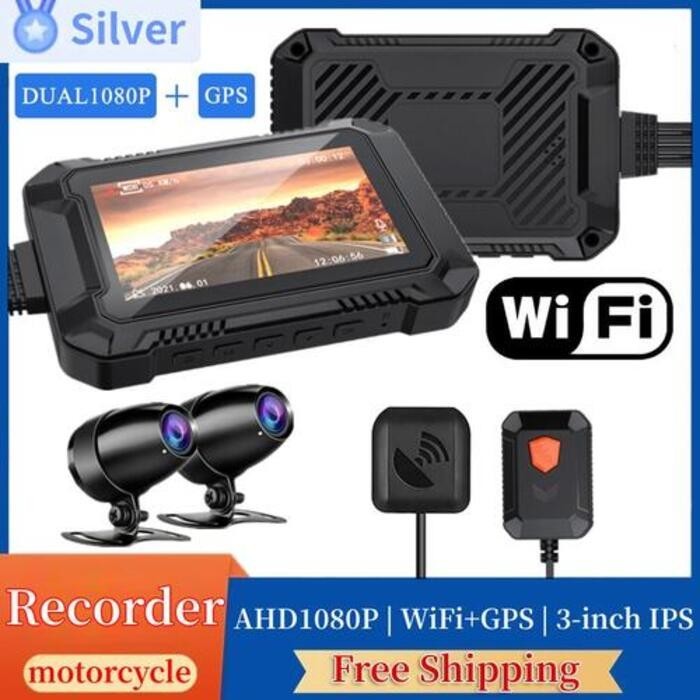 Jual WiFi DVR Dash Cam 1080P+1080P HD Front Back View Full Waterproof ...