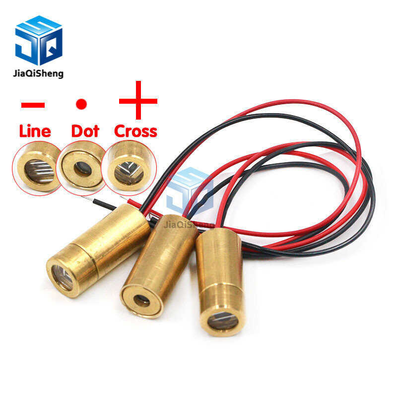 Jual kepala 650nm 9mm 3V 50mW Laser Cross Diode Module Red Copper Head ...